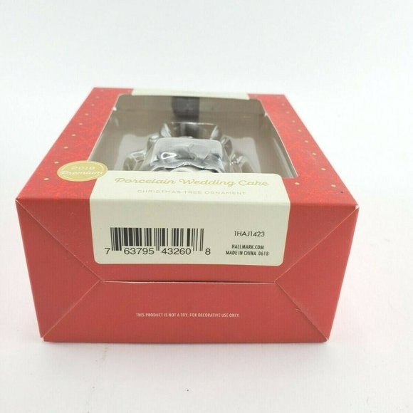 Hallmark | Holiday | Hallmark 28 Porcelain Wedding Cake Ornament New ...